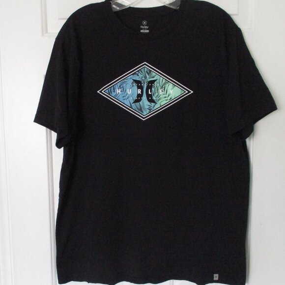 Hurley | Shirts | Hurley Mens Ss Black Cotton Logo Tshirt Size Medium ...
